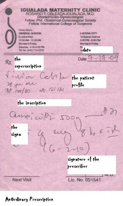 Erroneous, Violative or Impossible Prescription